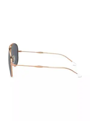 Ray-ban Old Aviator Logo-engraved Sunglasses - Gold
