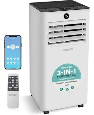 SERENELIFE Portable Air Conditioner - Grey