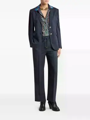 Etro Jacquard Drawstring Trousers