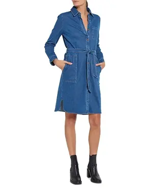 Lyssé Denim Schiffer Dress - Mid Wash