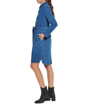 Lyssé Denim Schiffer Dress - Mid Wash