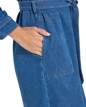 Lyssé Denim Schiffer Dress - Mid Wash