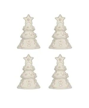 JULISKA Berry Thread Tree Place Card Holder, Set Of 4 - Whitewash
