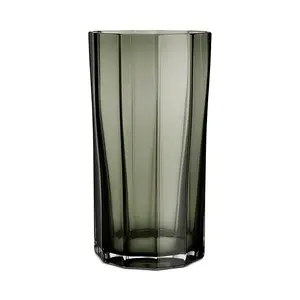 ORREFORS Reed Hurricane Lamp Candle Holder - Clear