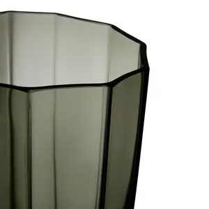 ORREFORS Reed Hurricane Lamp Candle Holder