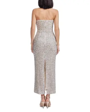 Dress The Population Vada Embellished Midi Dress - Opal