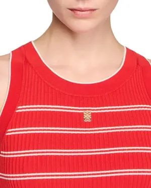 Sandro Rib Knit Vest Top