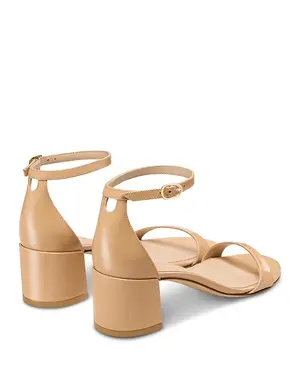 STUART WEITZMAN Nudist 50 Block Heel Sandals