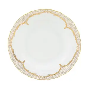 HEREND Canton Dessert Plate - Gold