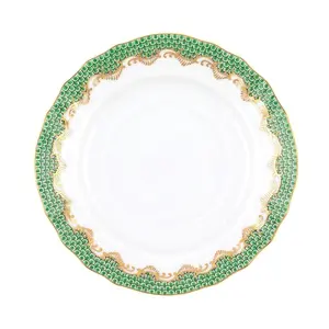 HEREND Fishscale Canton Bread And Butter Plate - Evergreen