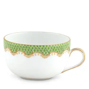 HEREND Fishscale Canton Cup - Evergreen