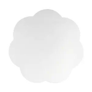 ADDISON ROSS LONDON Scalloped Lacquer 16 Placemats, Set Of 4 White
