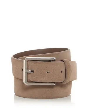 BOSS Caleb Suede Belt - Medium Beige