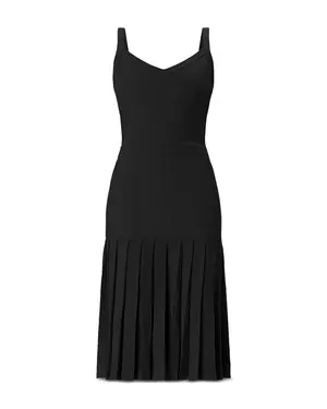 Herve Leger Rosa Fit-and-flare Midi Dress - Black