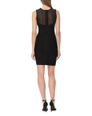 Herve Leger Helena Mini Dress - Black