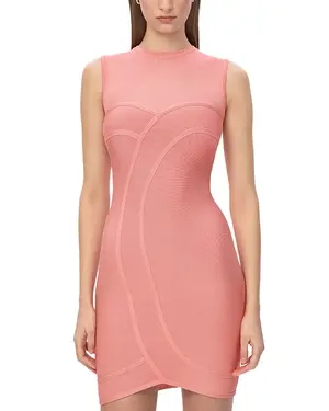 Herve Leger Round Neck Dresses