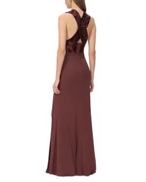 Herve Leger Lucille Gown - Coffee
