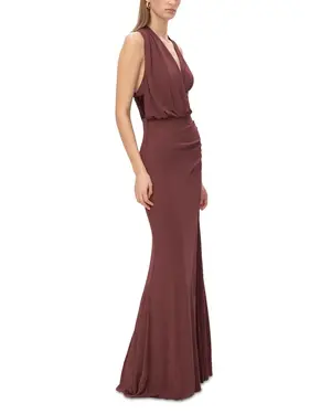 Herve Leger Lucille Gown - Coffee