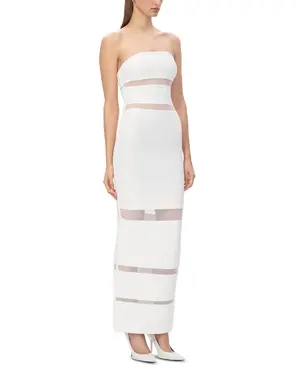 Herve Leger Vera Strapless Knit Gown