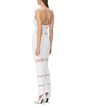 Herve Leger Vera Strapless Knit Gown