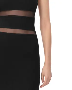 Herve Leger Vera Strapless Knit Gown - Black
