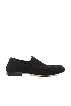 THE ROW Soft Moccasin Loafers - Black