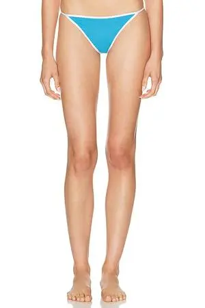 SPORTY & RICH Kate Bikini Bottom - Juniper
