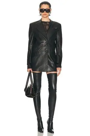 Attico Python Lace Top