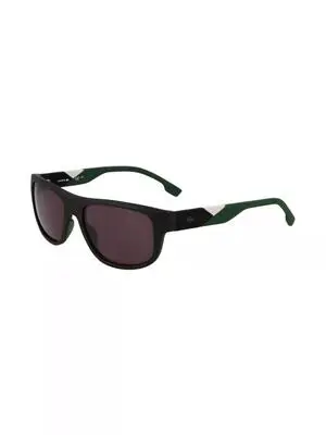 Lacoste Geometric-print Sunglasses - Black