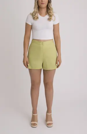 AAM THE LABEL High-waisted Relaxed Fit Short - Pear