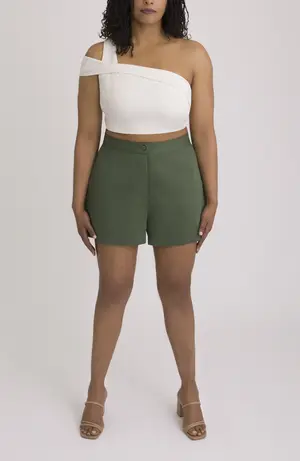 AAM THE LABEL High-waisted Relaxed Fit Short - Pine