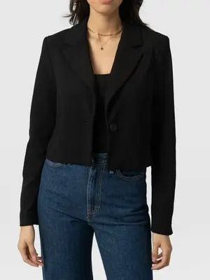 SAINT + SOFIA Astrid Cropped Blazer