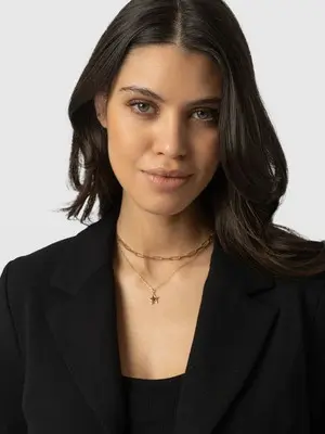 SAINT + SOFIA Astrid Cropped Blazer
