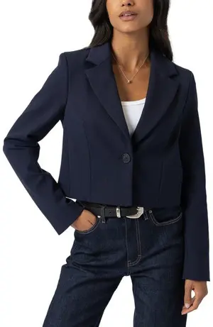 SAINT + SOFIA Astrid Cropped Blazer