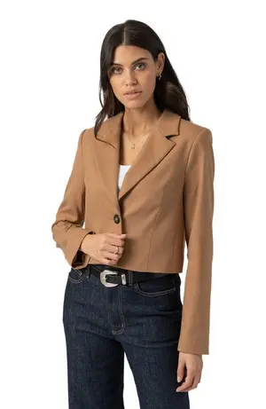 SAINT + SOFIA Astrid Cropped Blazer