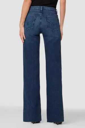 Hudson Jeans Rosie High-rise Wide Leg Jean - Dover