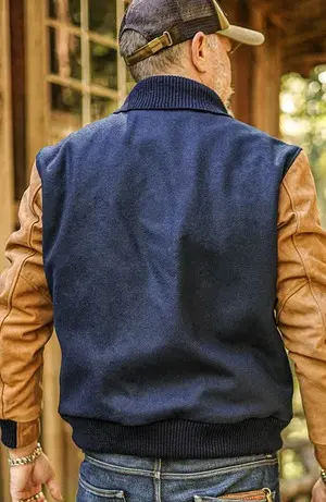 LAST WOLF Baker Mount Varsity Jacket