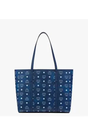 Mcm Toni Top-zip Shopper - Blue
