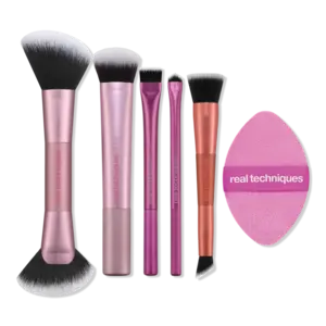 REAL TECHNIQUES Big Blends Energy Brush + Dual-sided Puff Set - One-color