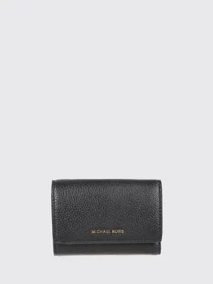 Michael Kors Bryant Tri-fold Wallet With Metal Logo And Button - Black 1