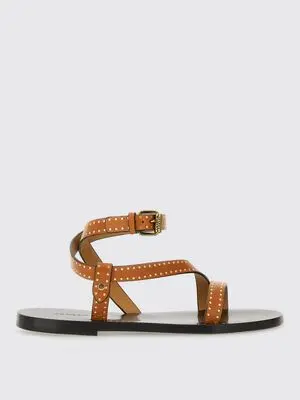 Isabel Marant Étoile Studded Flat Sandals - Brown