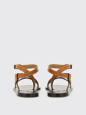 Isabel Marant Étoile Studded Flat Sandals - Brown