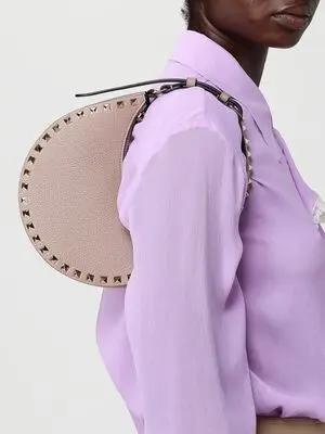 Valentino Garavani Rockstud Grained Leather Bag - Pink