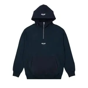 PALACE 1/4 Zip Cotton Panel - Blue