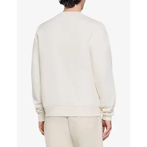 Sandro Relaxed-fit Cotton Sweatshirt - Butter Cream