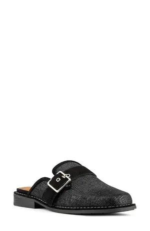 DONALD PLINER Buckle Mule - Black
