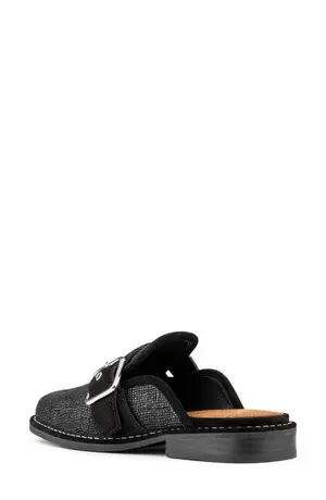 DONALD PLINER Buckle Mule - Black