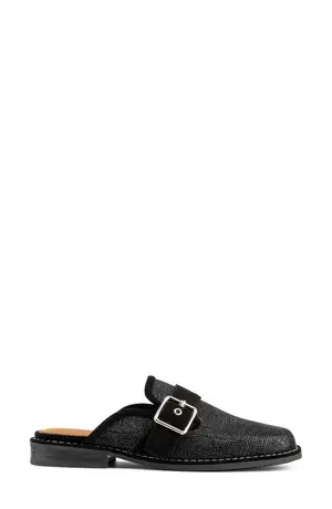 DONALD PLINER Buckle Mule - Black