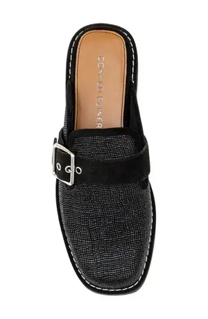DONALD PLINER Buckle Mule - Black