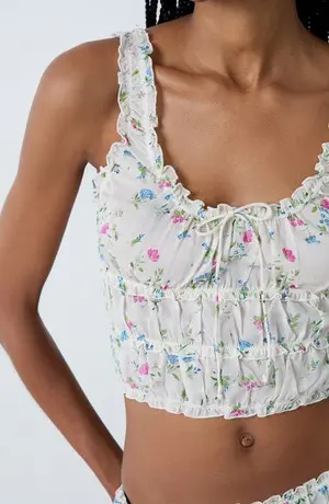 ETAM Prati Ruffle Crop Pajama Camisole